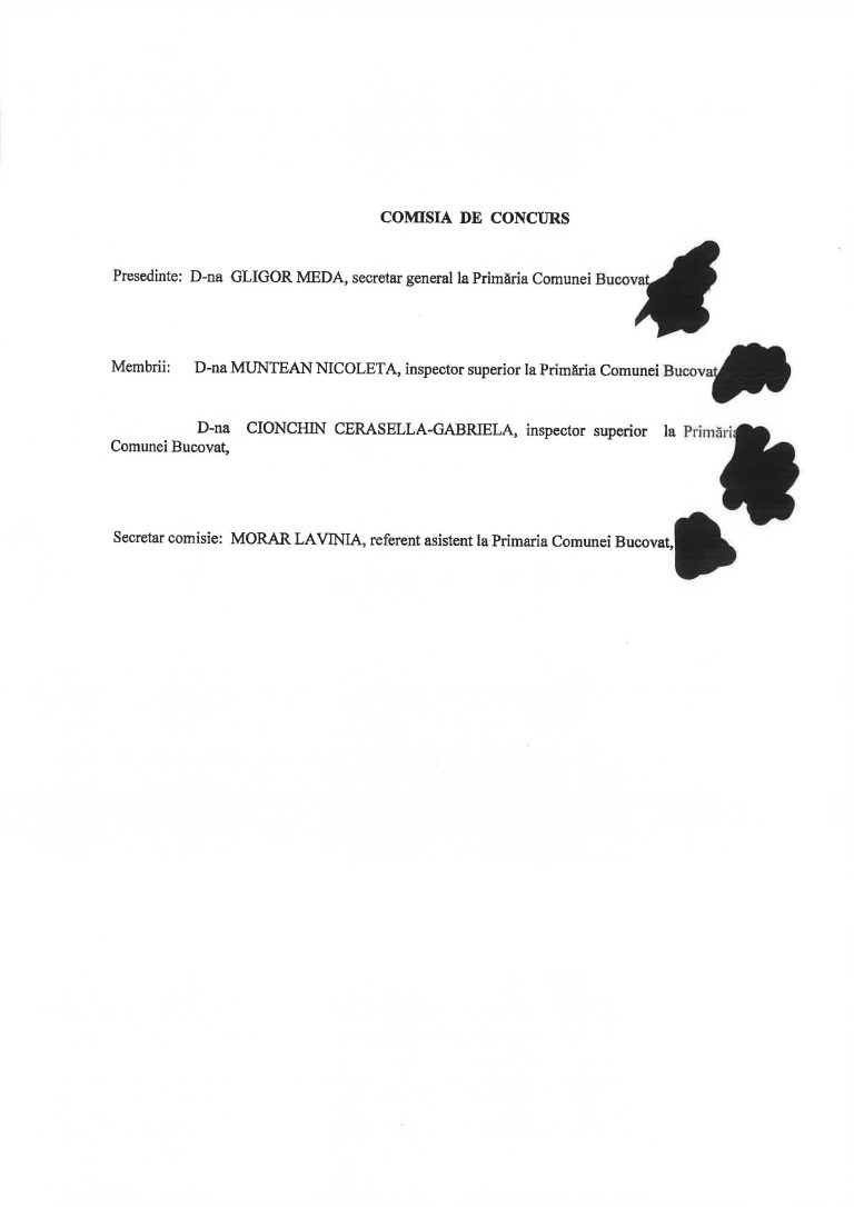 Rezultatul verificării eligibilității – examen de promovare în grad ...